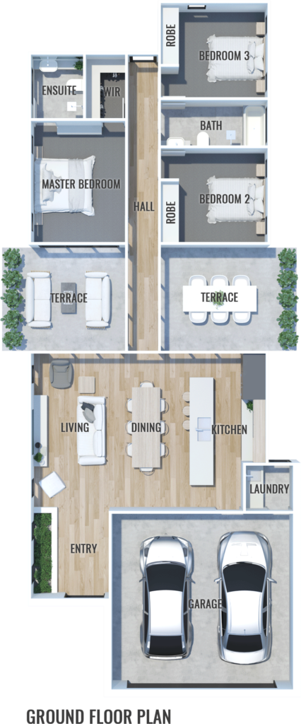 Single Storey 10m Frontage V1 - Zauss House