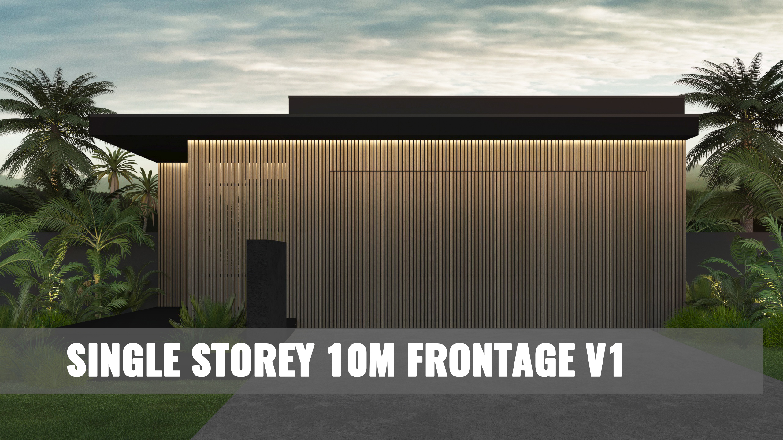 Single Storey 10m Frontage V1 - Zauss House