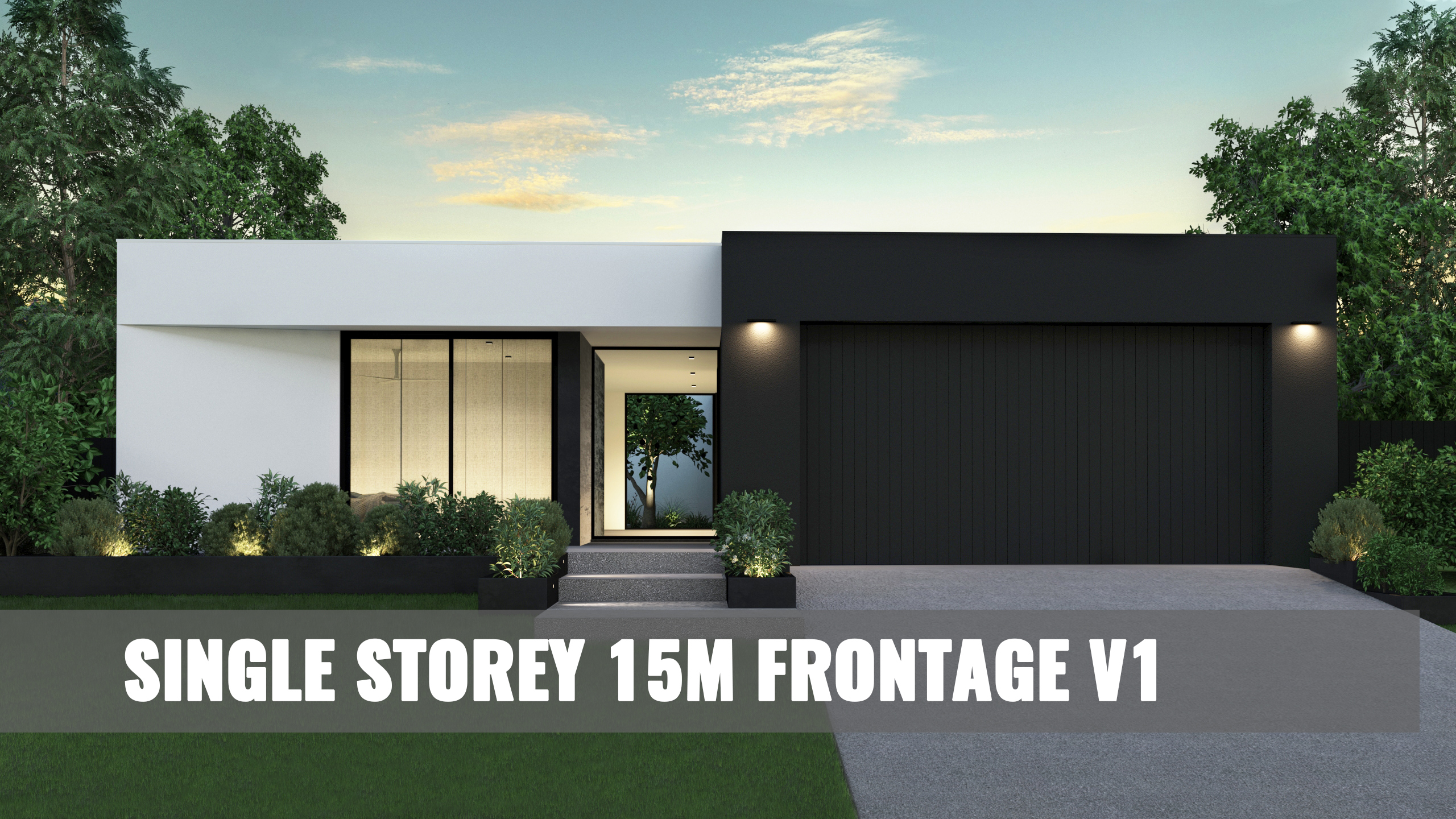 Single Storey 15m Frontage V1 - Zauss House