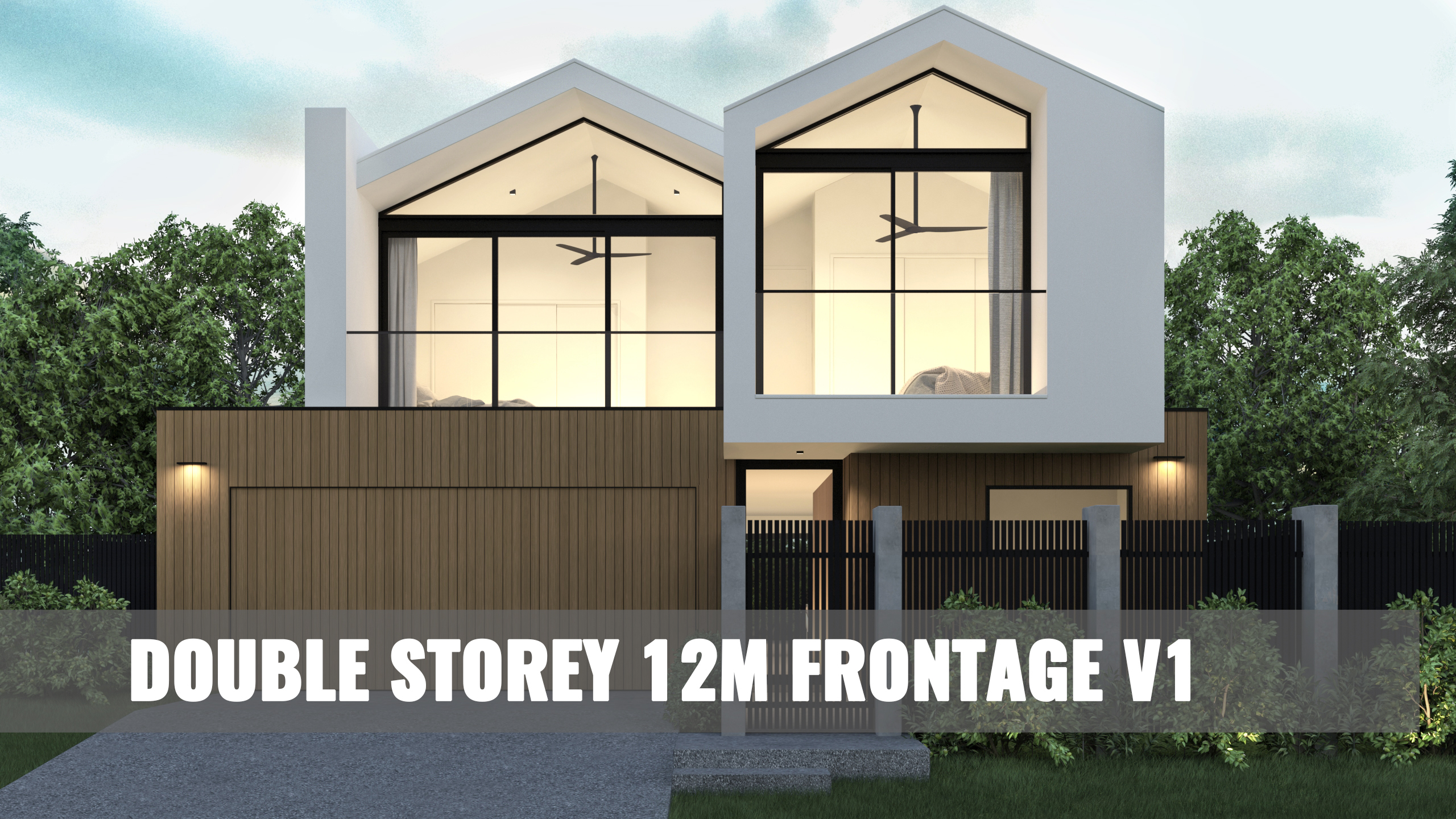 Double Storey 12m Frontage V1 - Zauss House