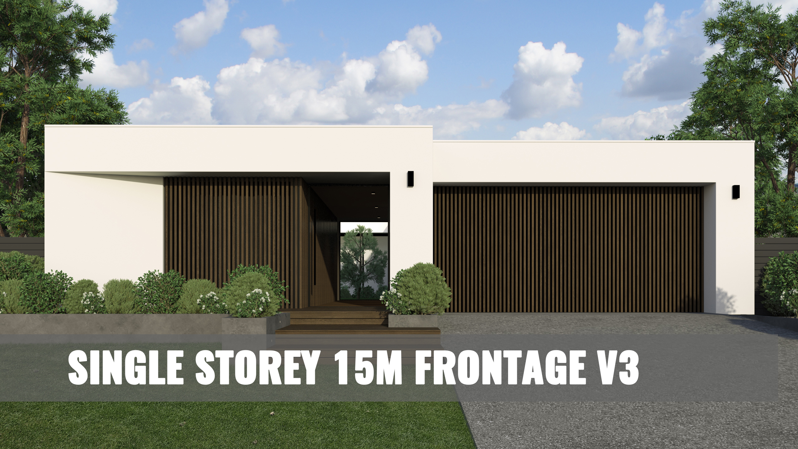 Single Storey 15m Frontage V3 - Zauss House