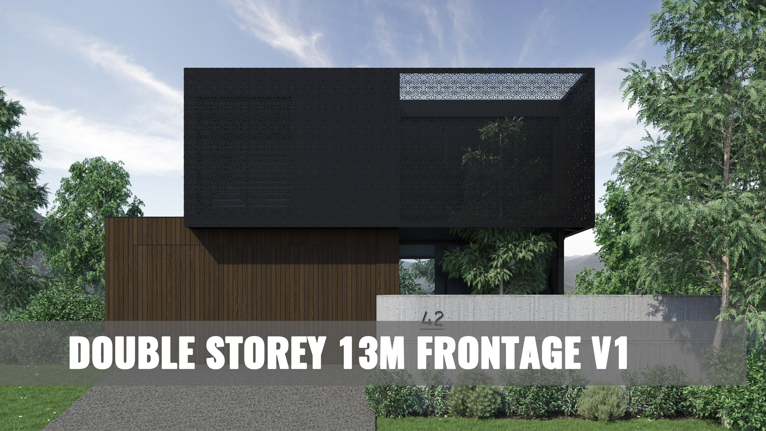 Double Storey 13m Frontage V1 - Zauss House